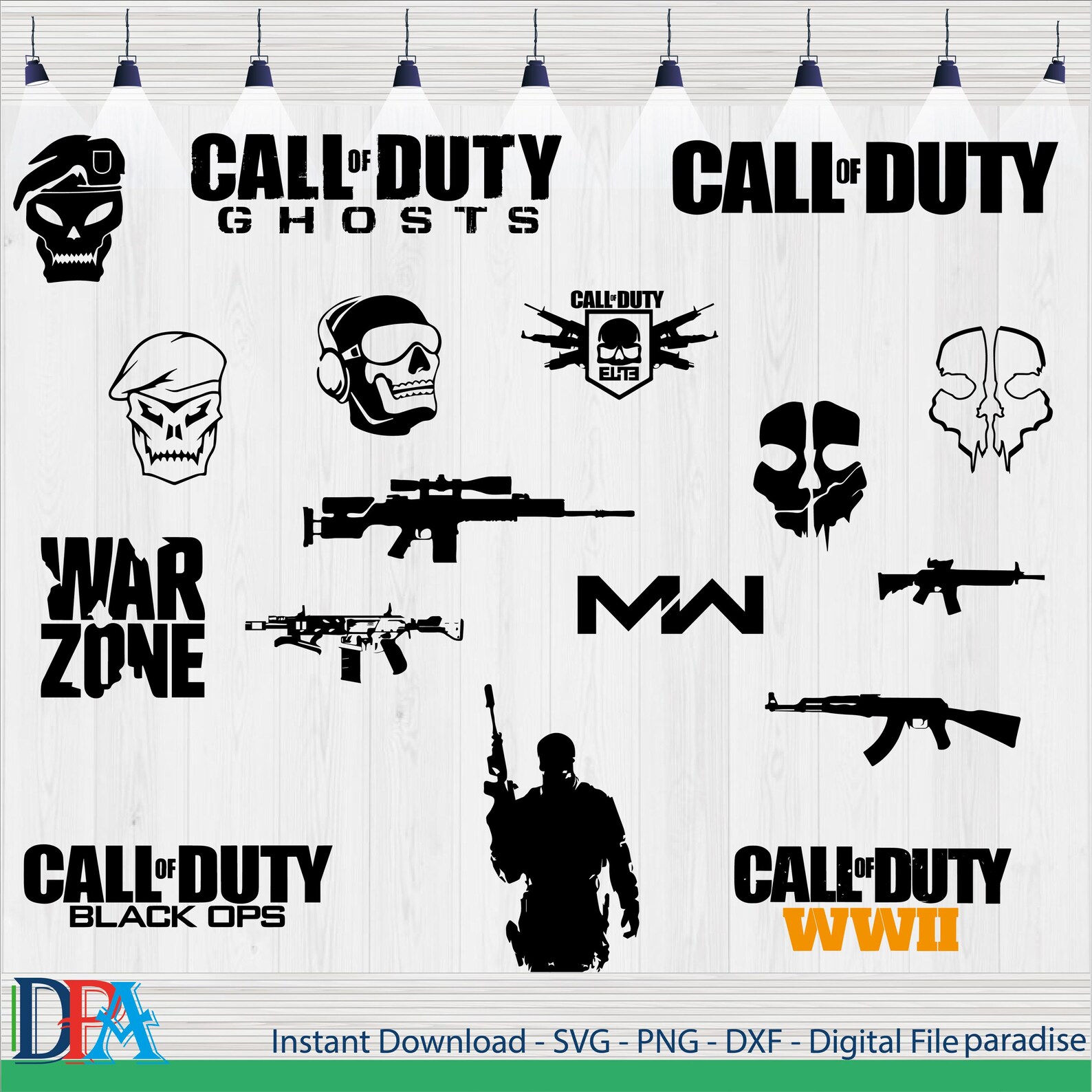 Call of Duty Svg Bundle, COD Svg, Warzone Svg, Modern Warfare Svg ...