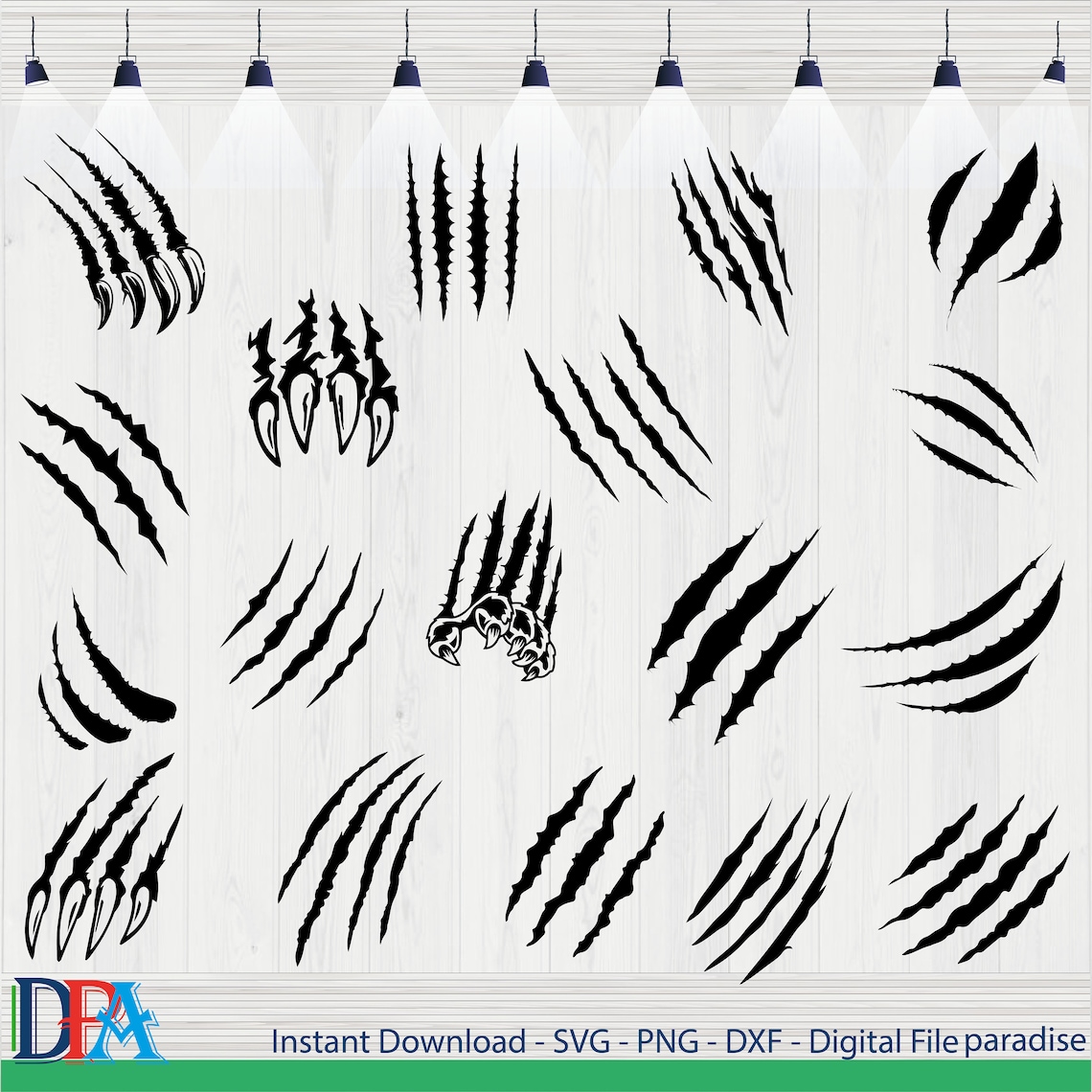Claw SVG Bundle, Claw PNG Bundle, Claw Clipart, Dino Claw, Marks Svg ...