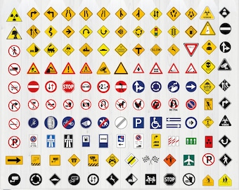 Traffic Signs Svg Bundle, Traffic Signs, Traffic, Road Sign SVG PNG ...