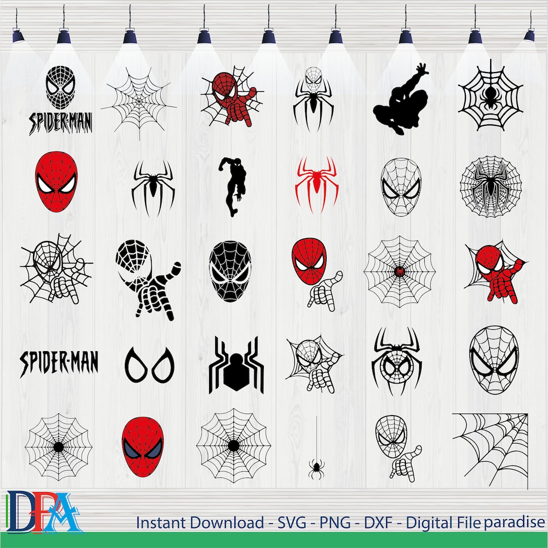 Spiderman SVG, Spiderman Face Svg, Layered, Cutting Files, Spiderman ...