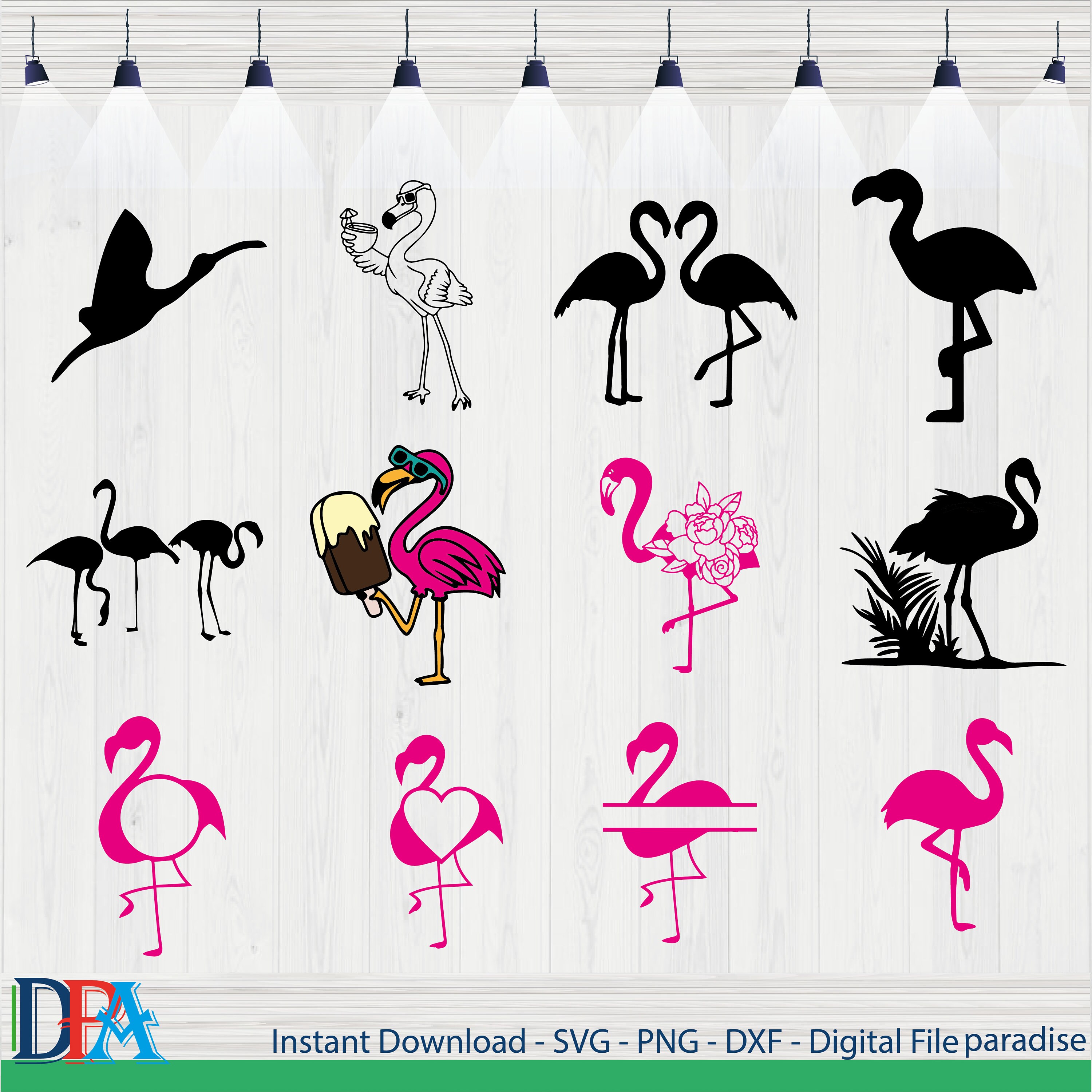 Flamingo SVG Bundle, Flamingo Float, Summer, Porch Sign, Digital ...