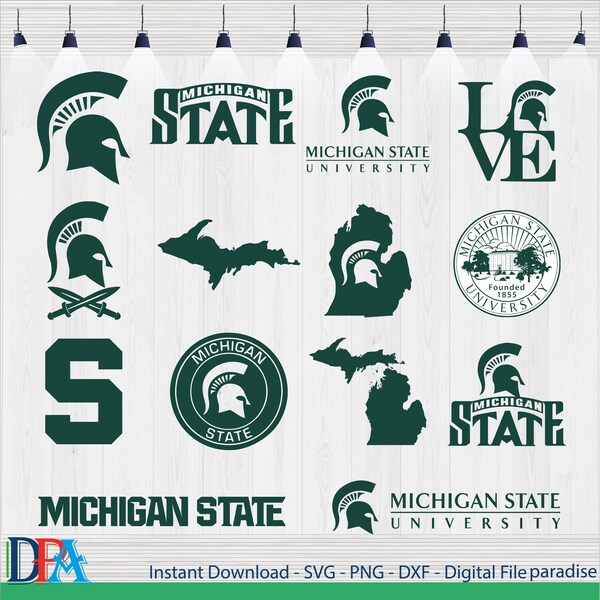 Michigan State University Svg - Etsy
