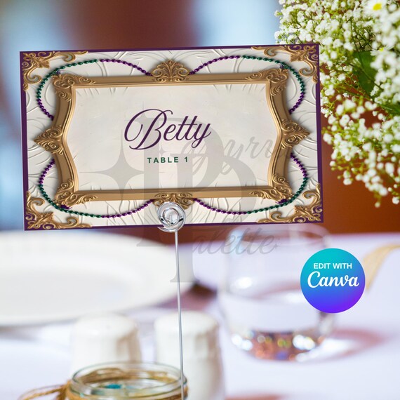 Tarjetas De Lugar Con Temática De Fiesta