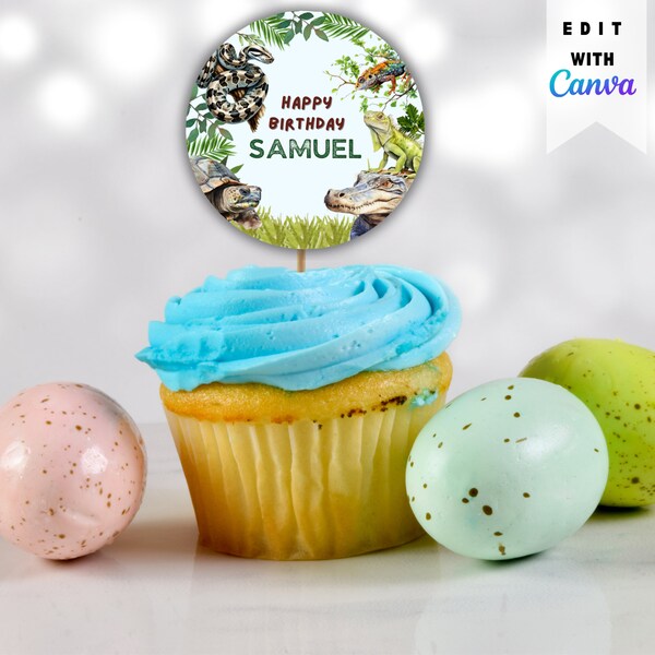 Reptile Cupcake - Etsy