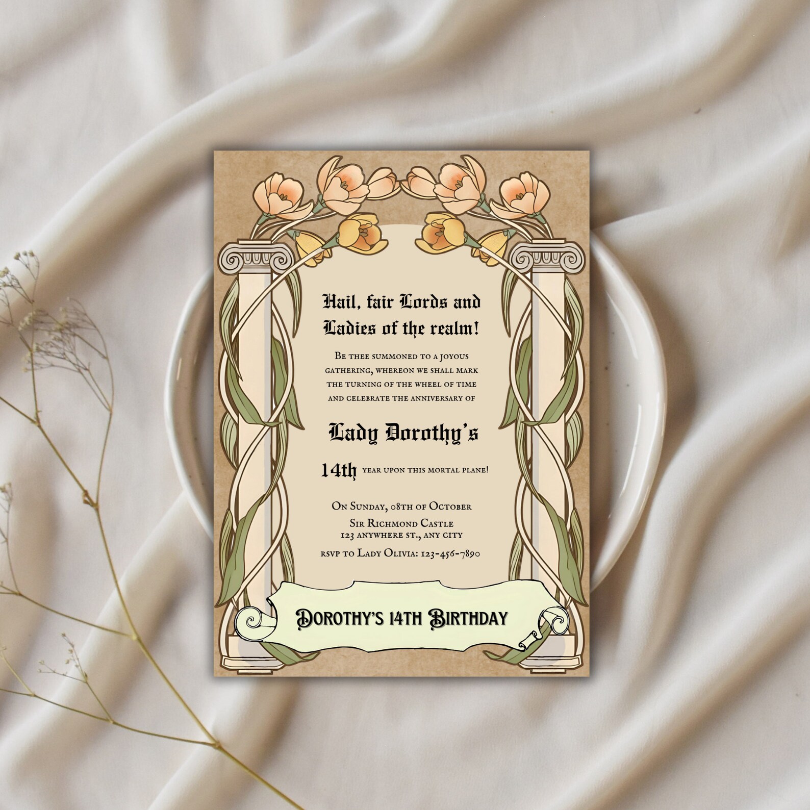 Medieval Invite, Medieval Party Invite, Medieval Invite, Medieval ...