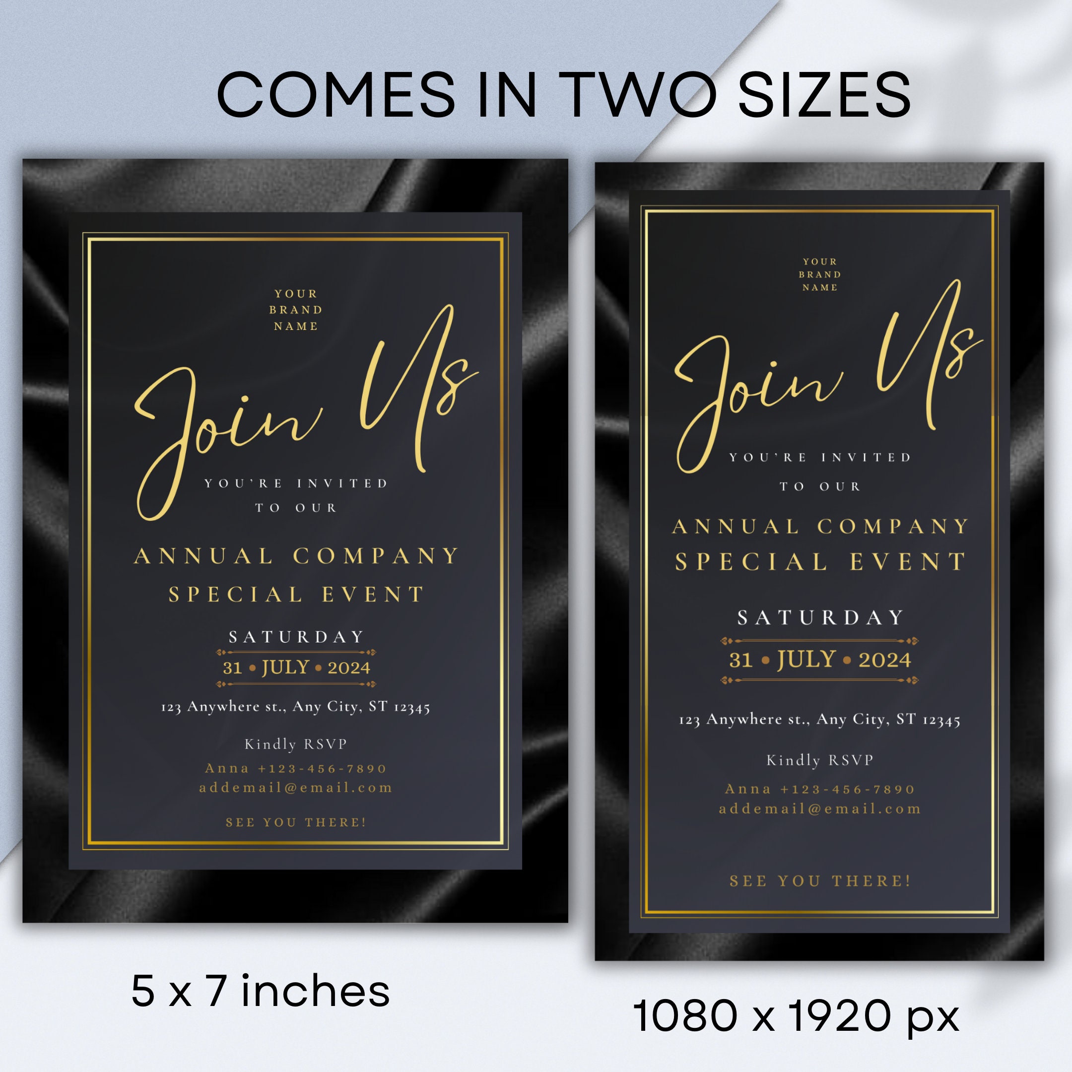 Company Anniversary Invite Invitation Template, Business Printable ...