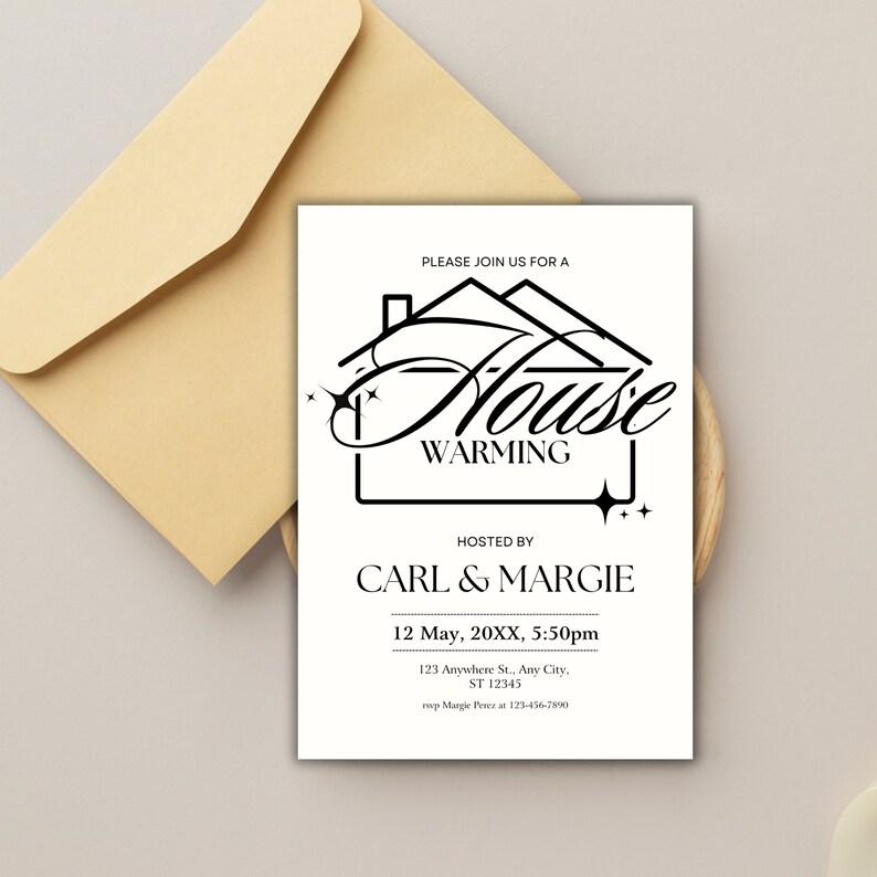 Editable House Warming Invitation - Virtual & Digital Download Template ...