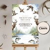 Editable Hunting Birthday Welcome Sign Canva Template, Personalised ...