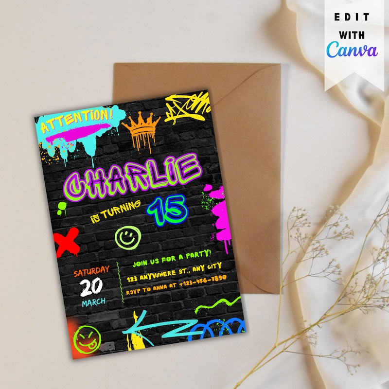 Graffiti Party - Etsy