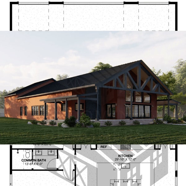 28x40 House Plan - Etsy