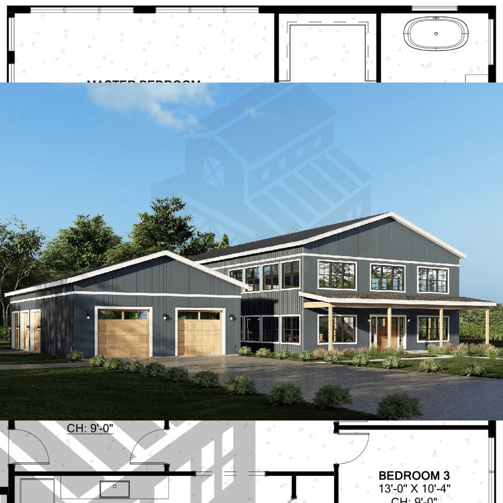 Pole Barn Home Plans With Breezeway