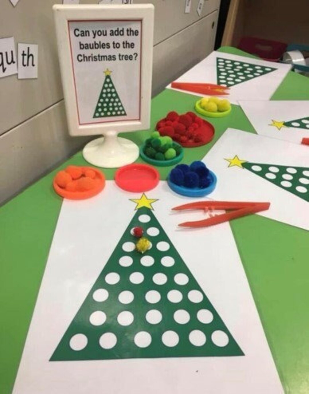 Fine Motor Pom Pom Placement Sheet X1 - Etsy