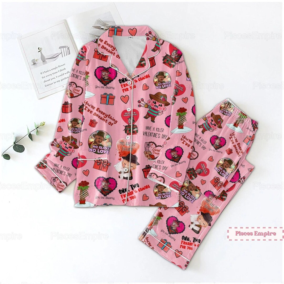 Freddy Krueger Pajamas, Freddy Krueger Pajamas Set, Freddy Krueger ...