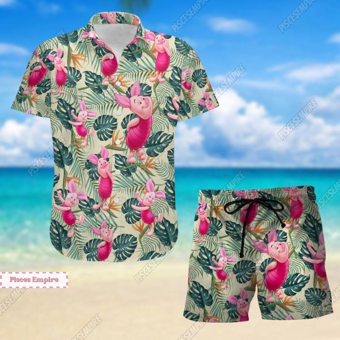 Disney Piglet Shirt, Disney Piglet Short, Piglet Pooh Hawaii Shirt ...
