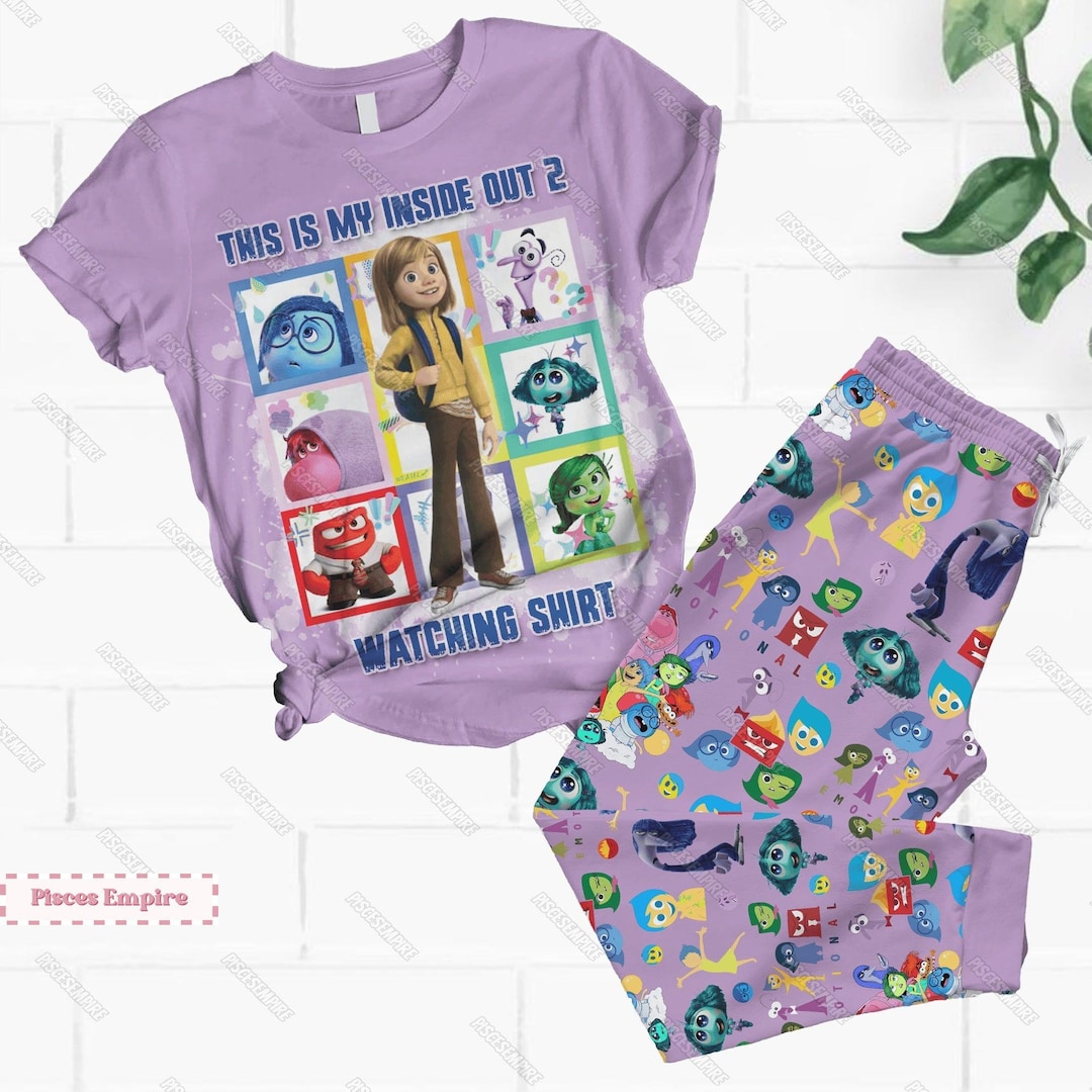 Inside Out 2 Pajamas Set, Inside Out 2 Pajamas Pants, Its Okay to Feel ...