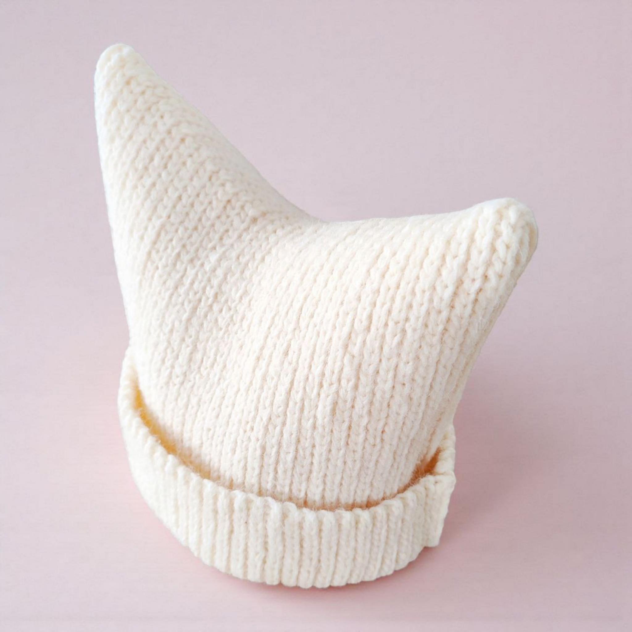 Crochet Cat Ear Hat Pattern PDF, Knit Look Design, Sharp Pointy Ears ...