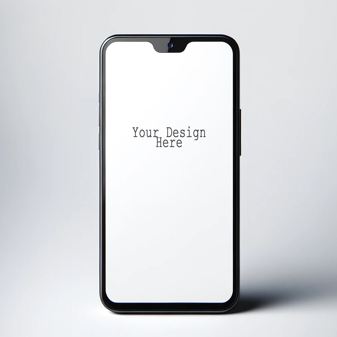 Smartphone Screen Mockup Sleek Mobile Display Template High-resolution ...