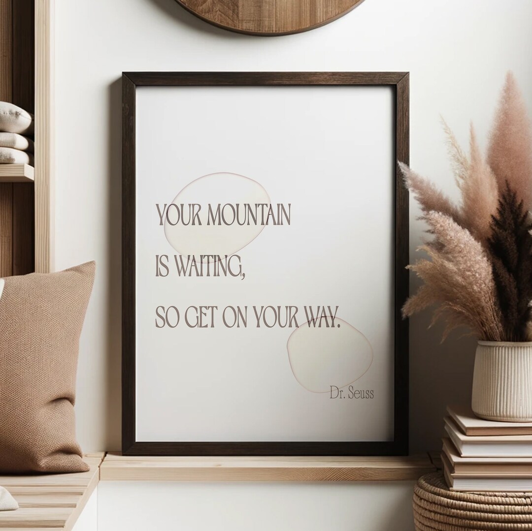 Digital Inspirational Quotes Poster Motivational Wall Art Printable ...