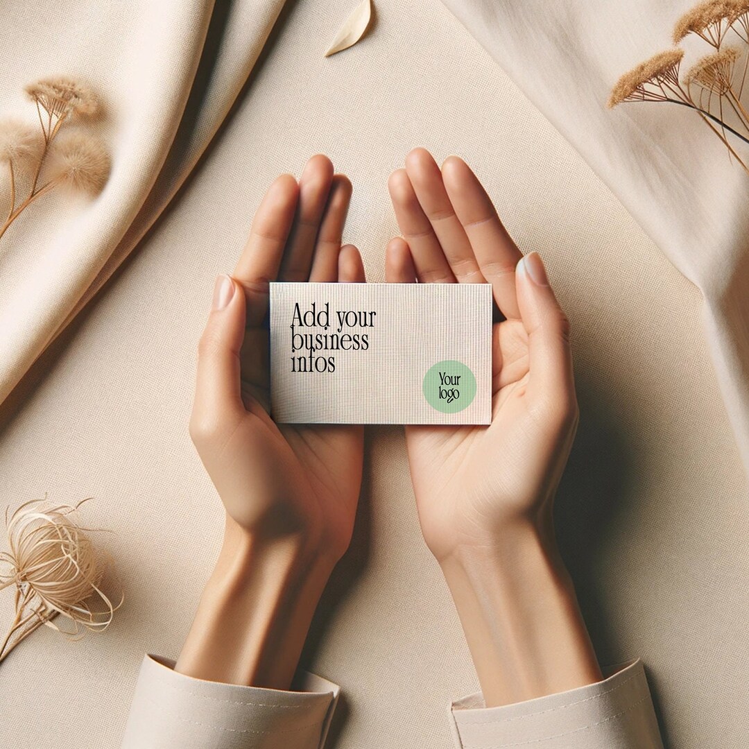 Elegant Business Card Mockup Professional Networking Card Template ...