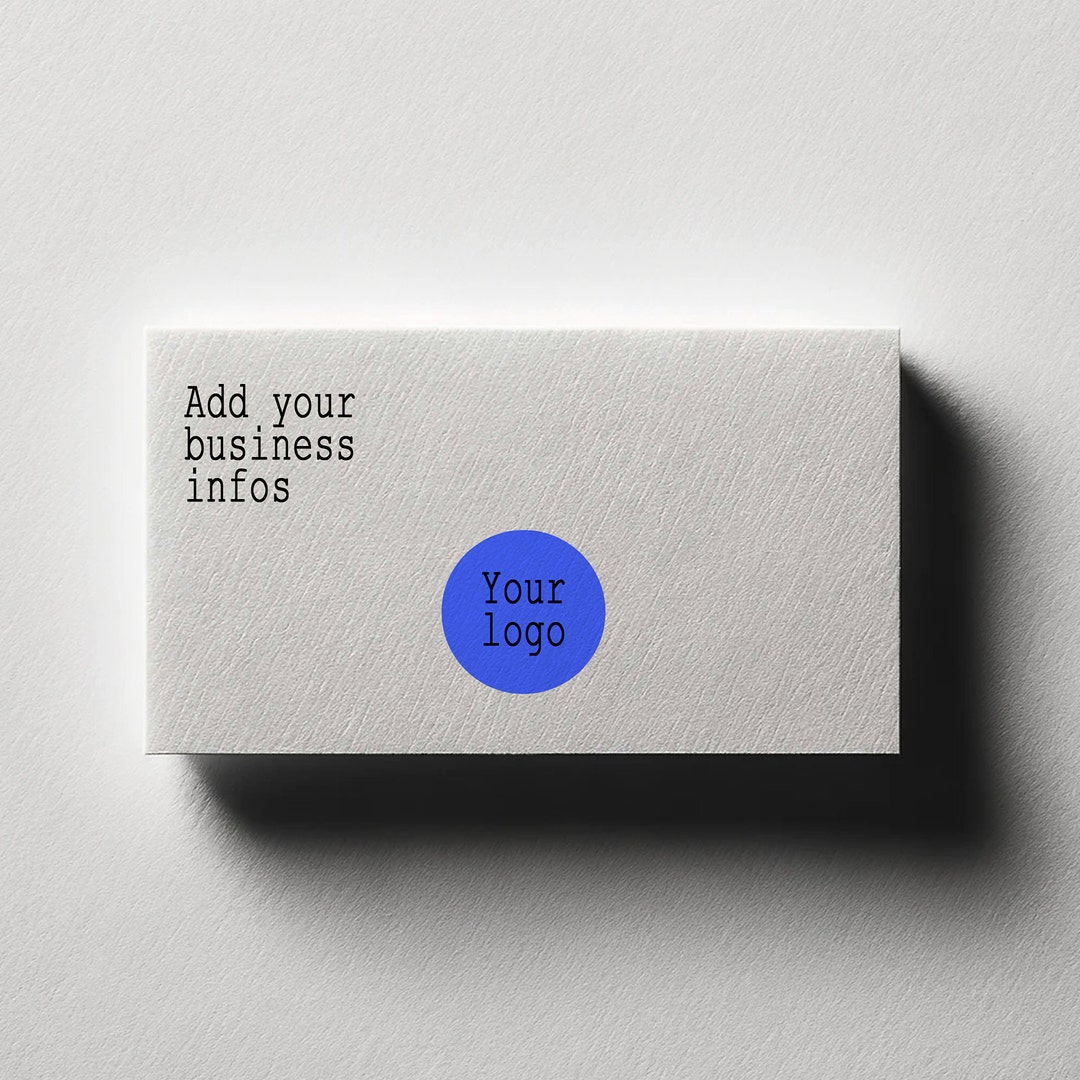 Elegant Business Card Mockup Professional Networking Card - Etsy