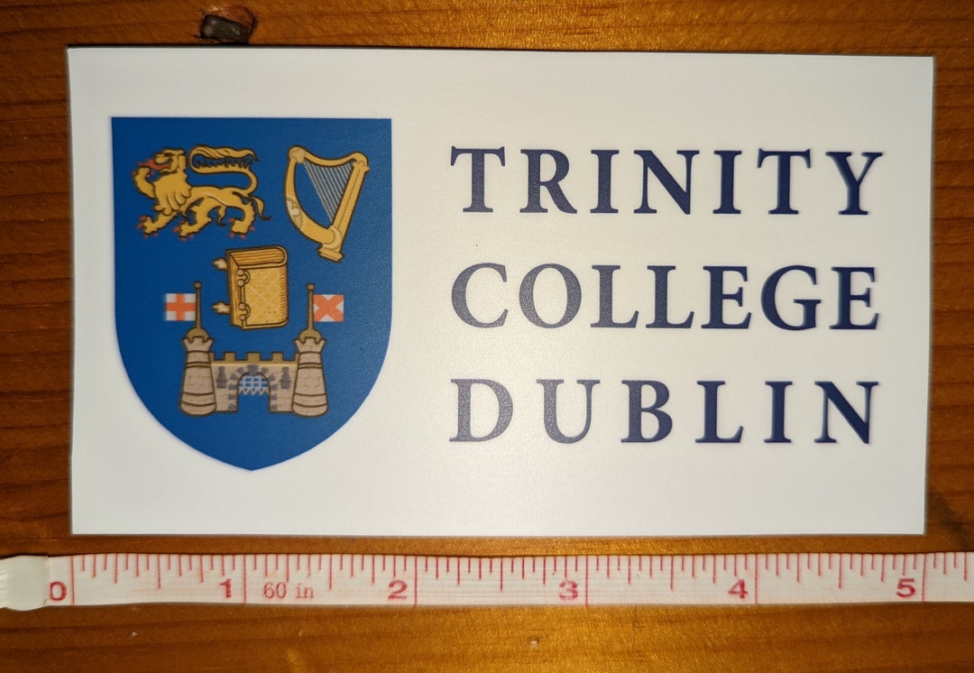 Trinity College Dublin ireland TCD 5x2.81 VINYL STICKER - Etsy