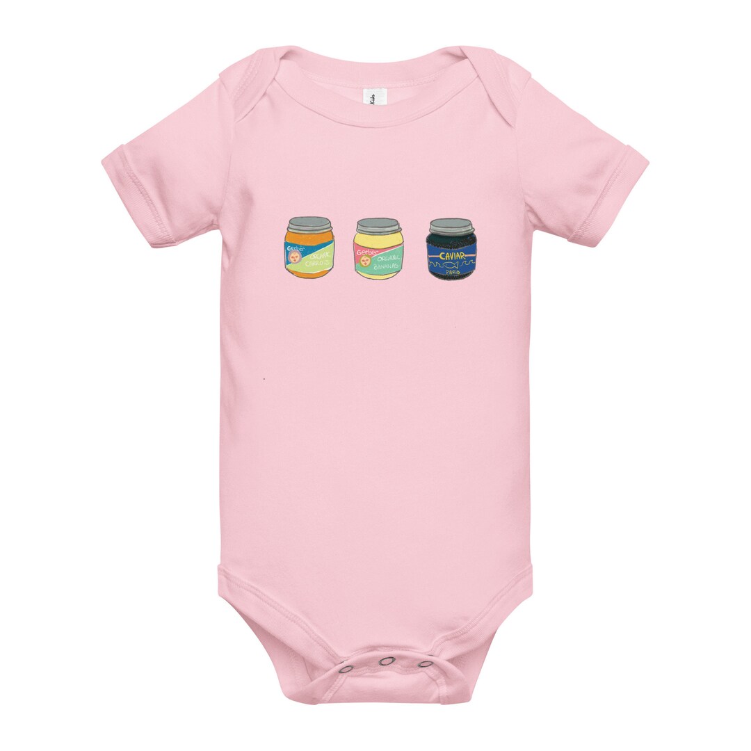 Funny Gerber Baby Body Suit Caviar, Boujee Baby Graphic Tee, Foodie ...