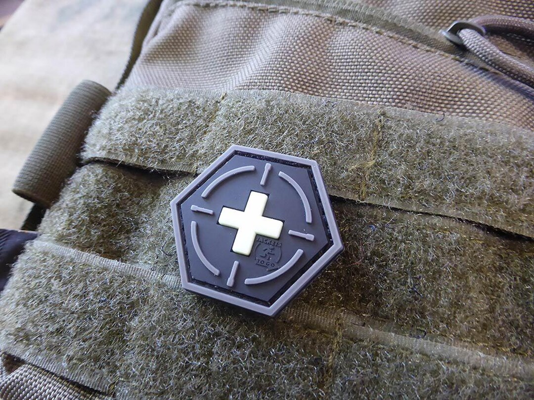 Tactical Medic Red Cross, Hexagon Patch, Gid / 3D Rubber Patch, Hexpatch - Etsy