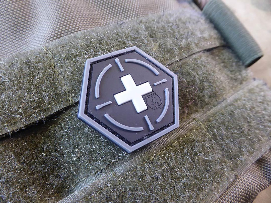 Tactical Medic Red Cross, Hexagon Patch, Swat / 3D Rubber Patch, Hexpatch - Etsy