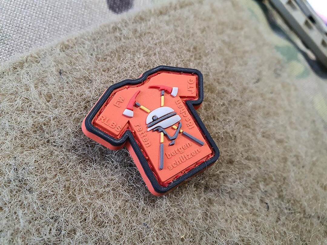 Micro Fire Department Shirt Patch, 3D Rubber Patch - Etsy