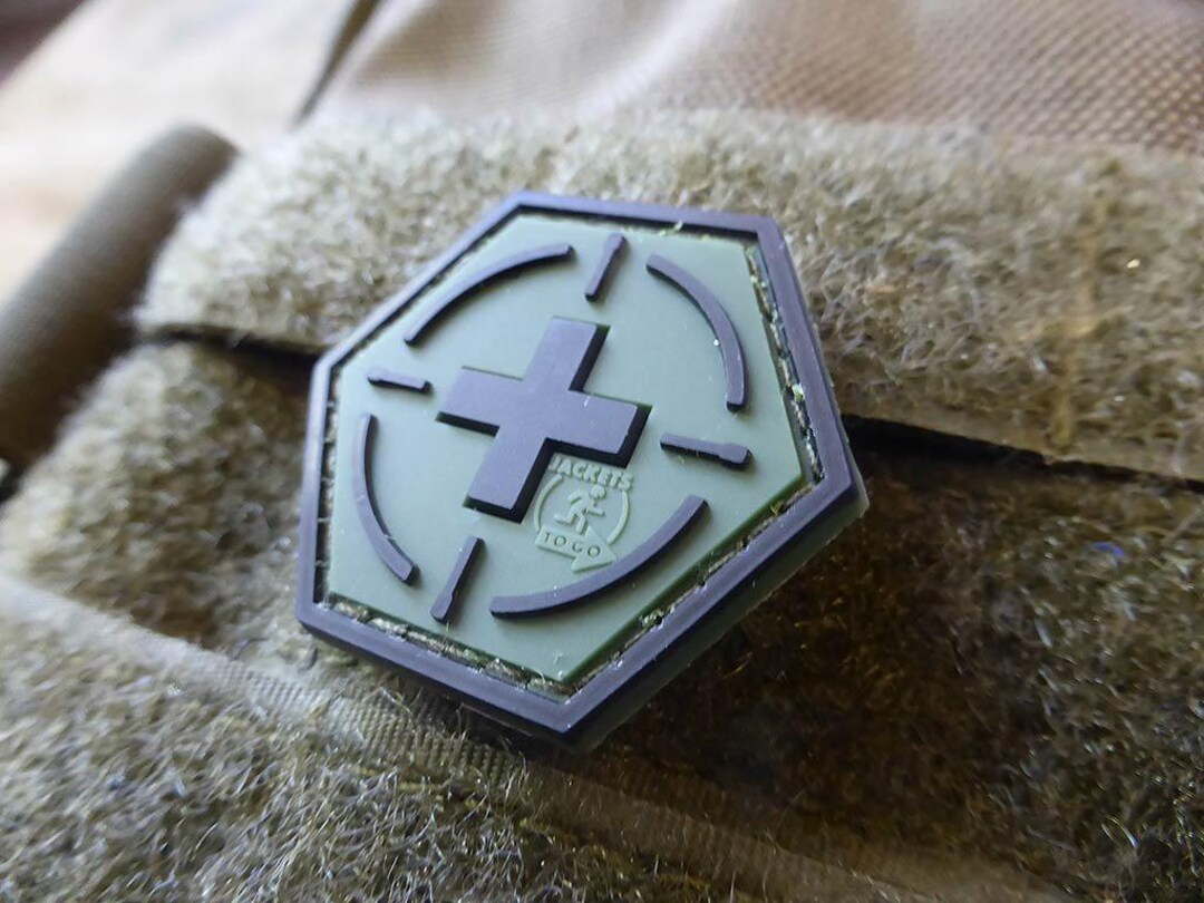 Tactical Medic Red Cross, Hexagon Patch, Forest / 3D Rubber Patch, Hexpatch - Etsy