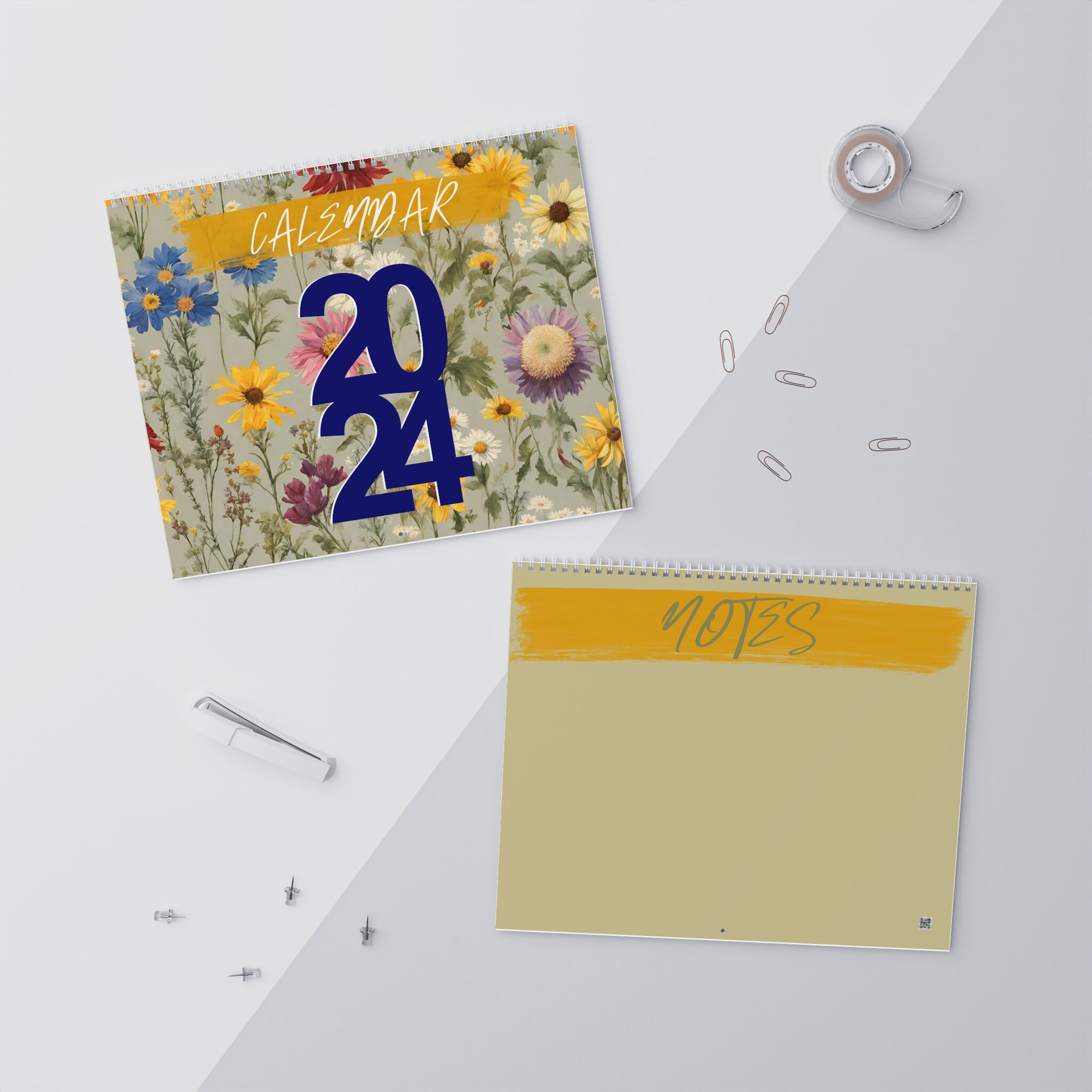 Wall Calendars (2024) - 'wild' Floral Bliss - Etsy