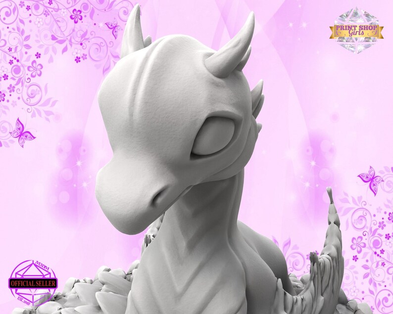 Little Wyvern Miniature Cute Fantasy Animal Figure Special DIY Gift 3D ...