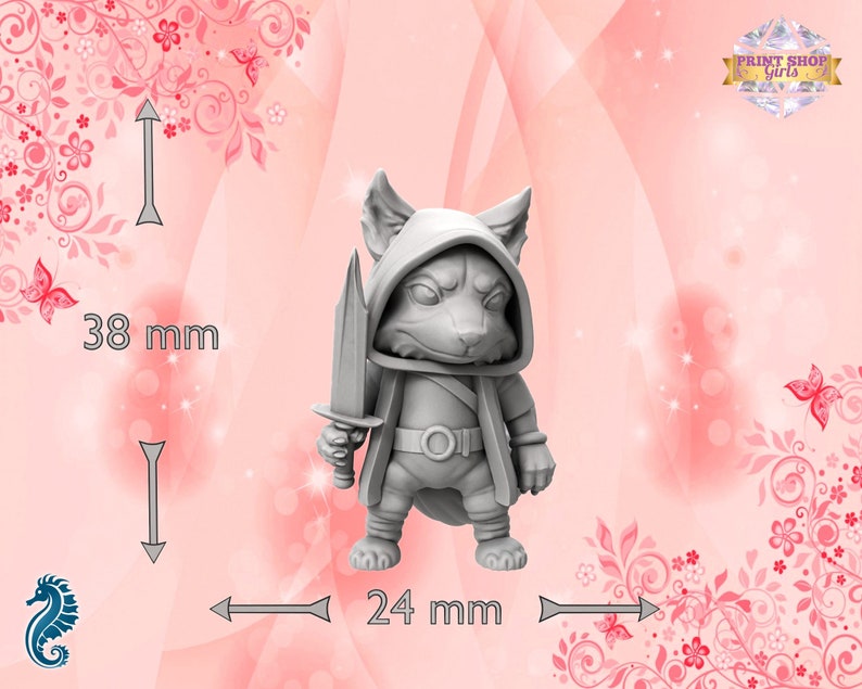 Animal Adventurer Set Miniature | Cute Animal Adventurer Figure ...