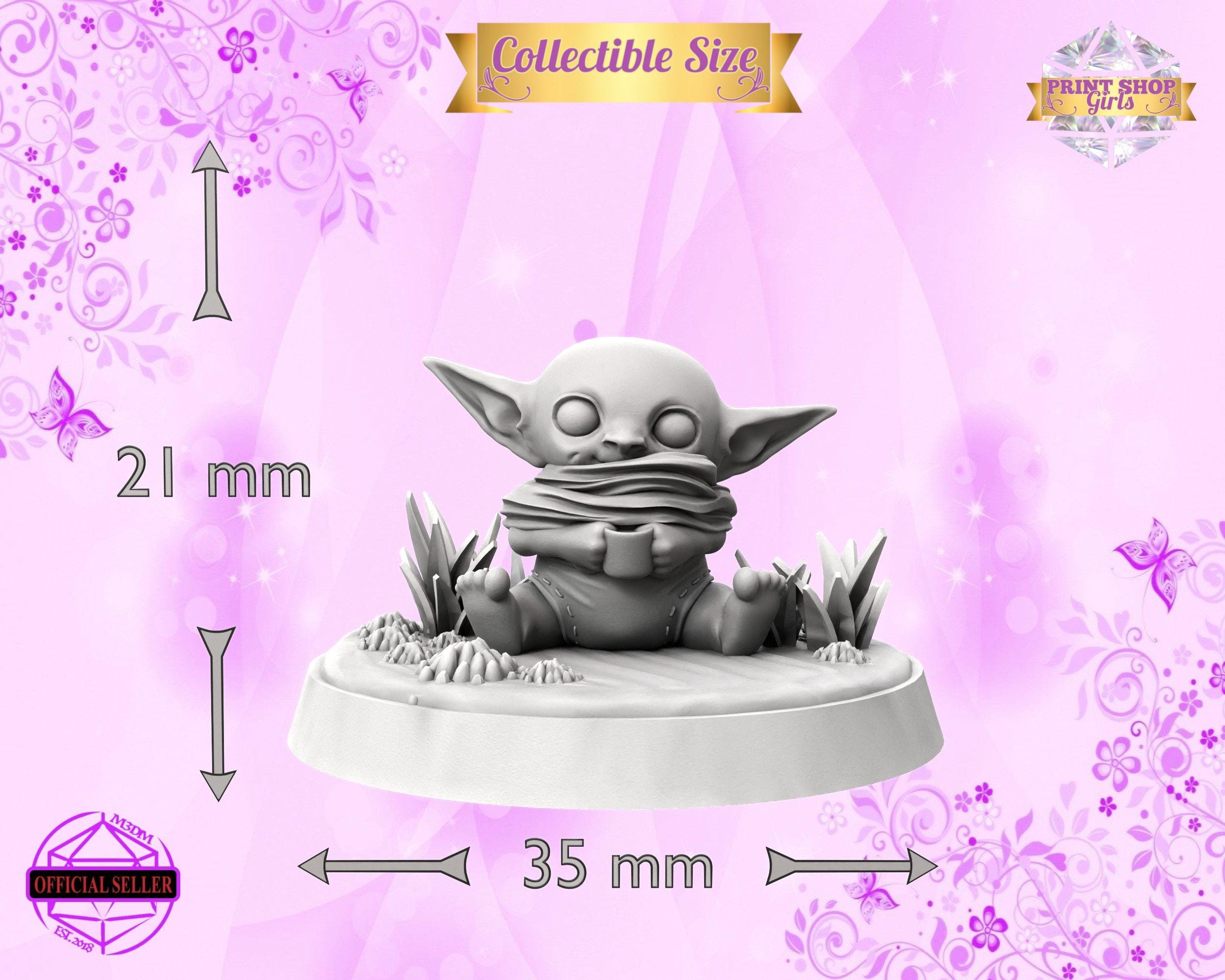 Goblin Baby Sitting Miniature | Cute Fantasy Figure | Special DIY Gift ...