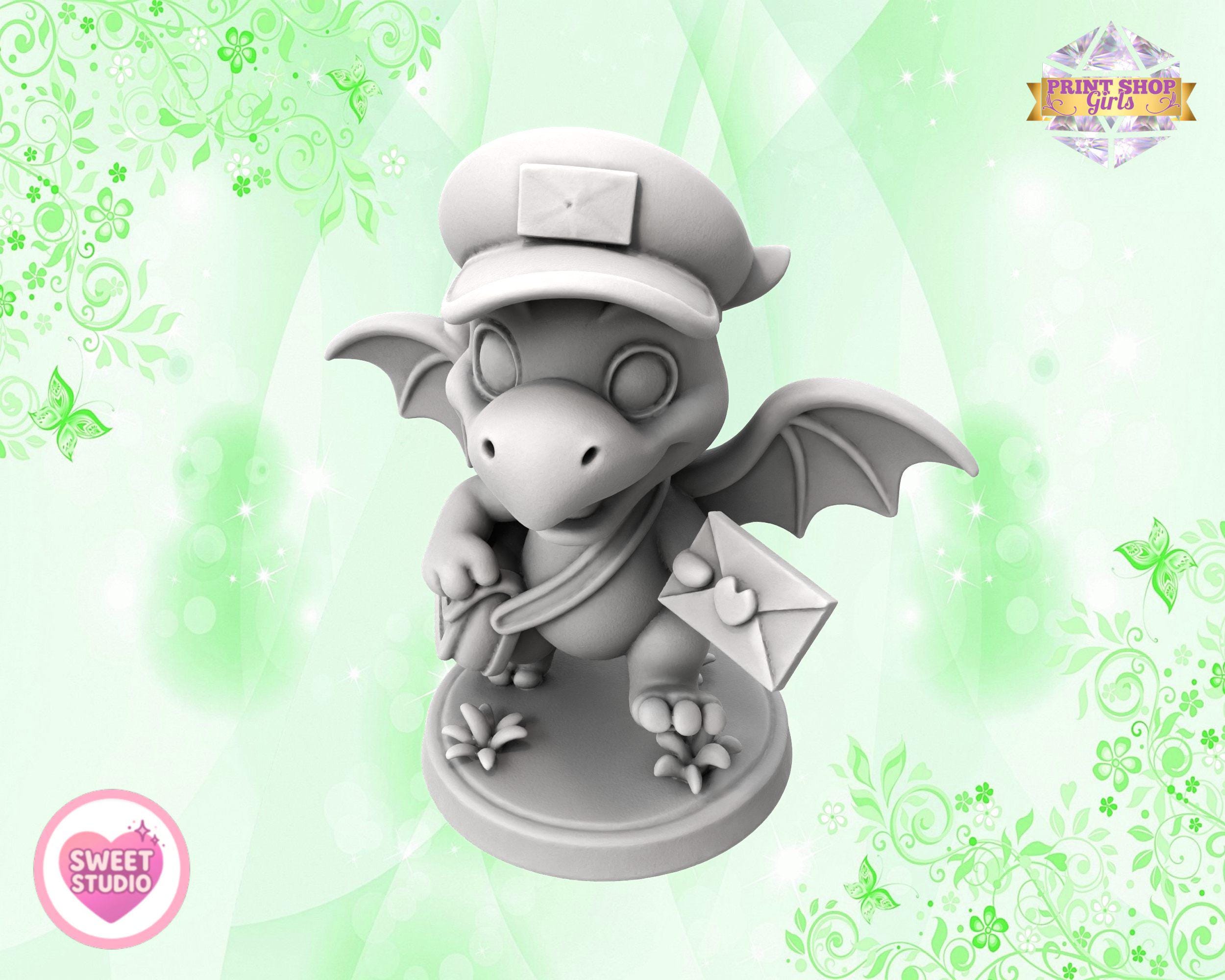Dragon Postman Dactil Miniature | Funny Dinosaur Fantasy Figure | Dino ...