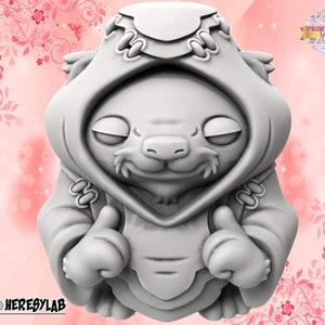 Panda Bear Priest Miniature | Cute Chibi Animal Adventurer Figure ...