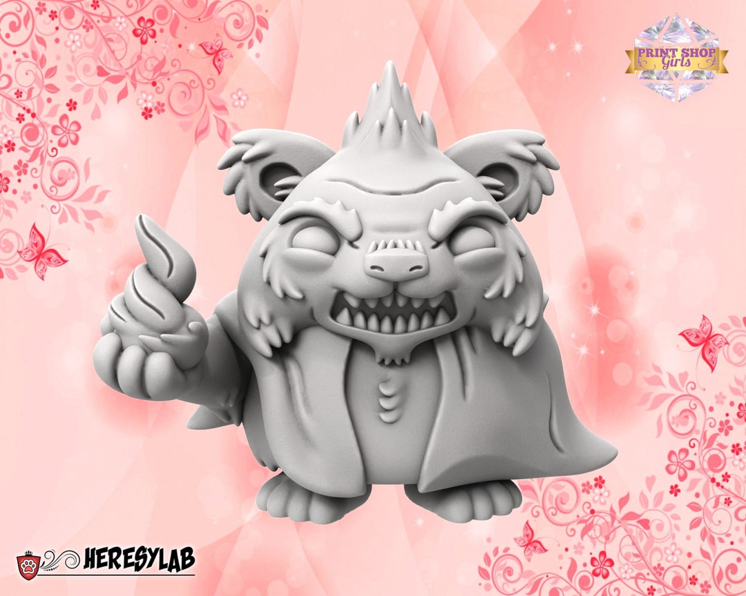 Panda Warlock Miniature Cute Chibi Animal Adventurer Figure Fantasy DIY ...