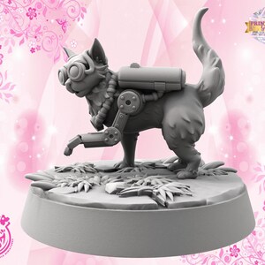 Inventive Cat Miniature | Cute Animal Figurine | Unique Fantasy Gift ...