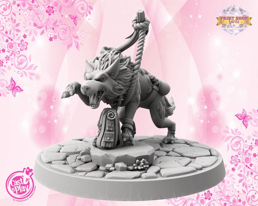 Wolf Ranger Miniature | Gof, the Wolf Protector Miniature | Cute Animal ...