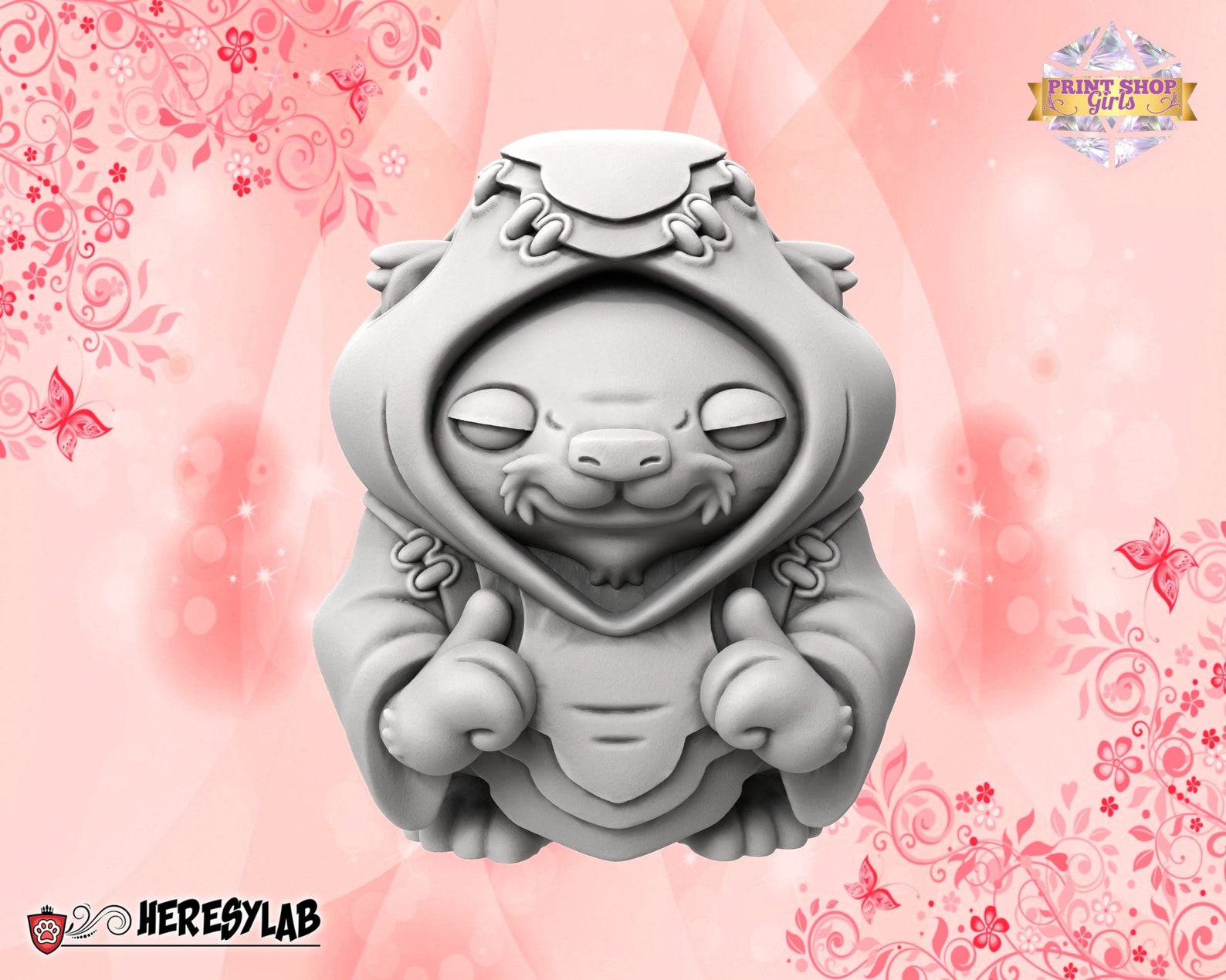 Panda Bear Priest Miniature | Cute Chibi Animal Adventurer Figure ...