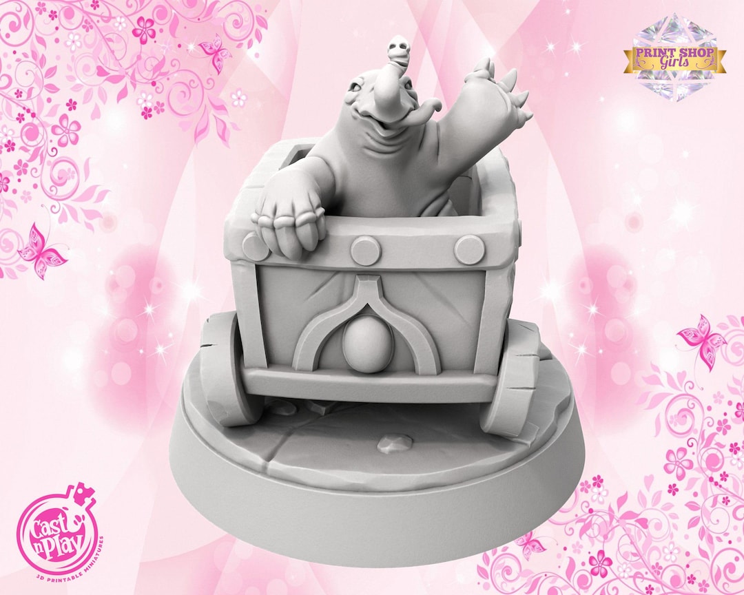 Mole Underground Explorer Miniature | Cute Mole in Lore Figure | 3D ...