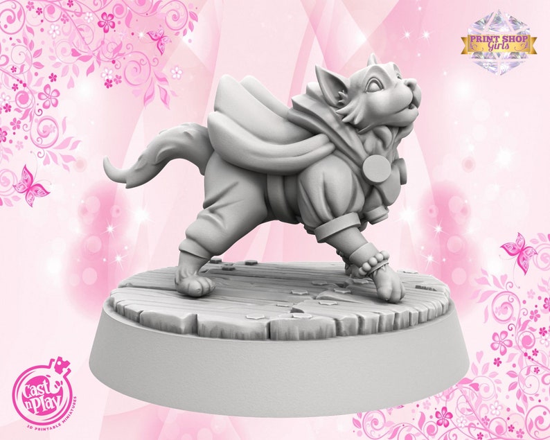Royal Cat Miniature | Cute Animal Figurine | Unique Fantasy Gift | 3D ...