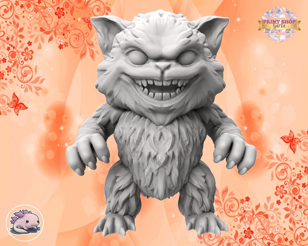 Werewolf Miniature Spooky Halloween Figure Cute Horror Character 3D ...