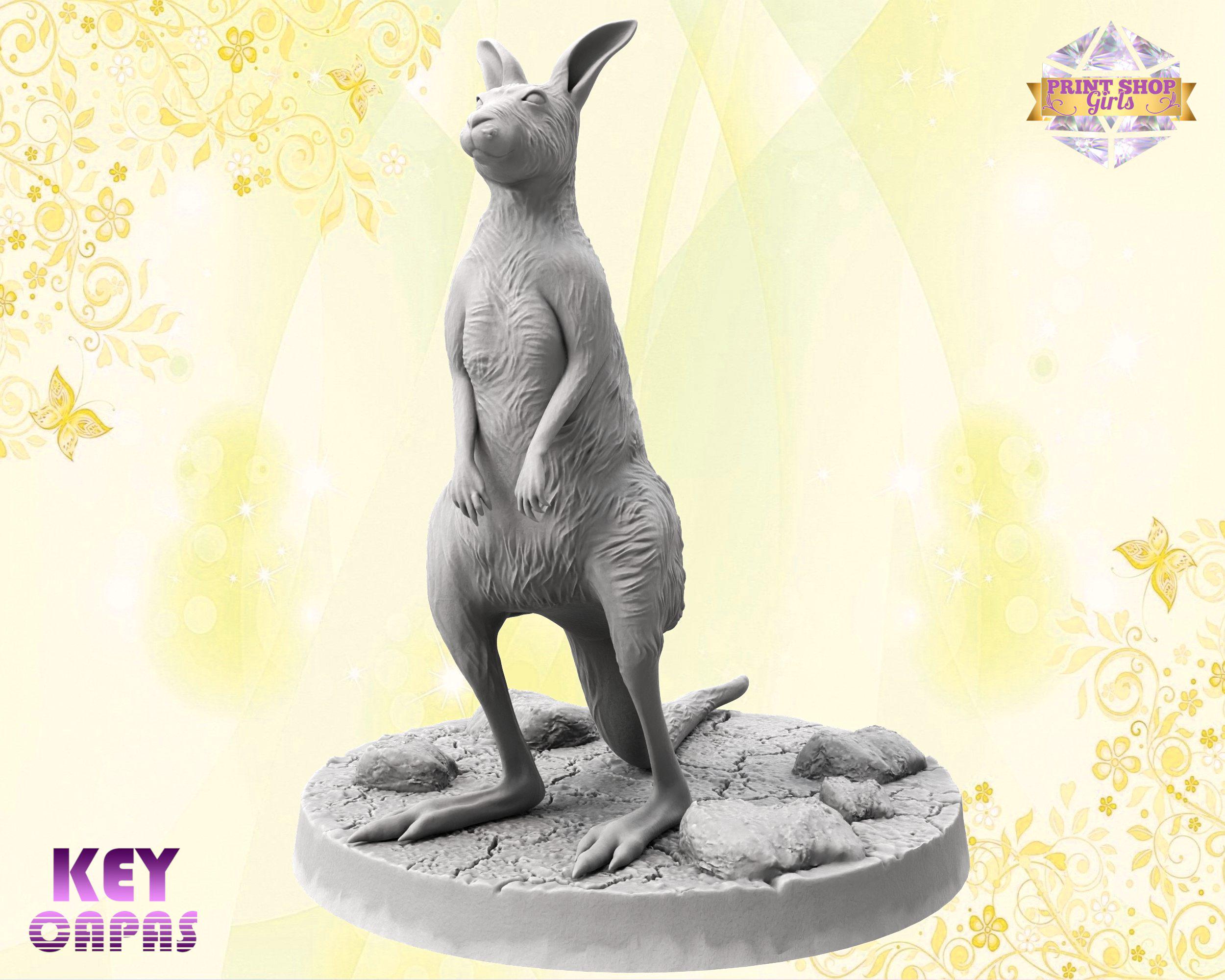 Kangaroo Dad Miniature | Australian Wallaby Figure | Special Animal ...