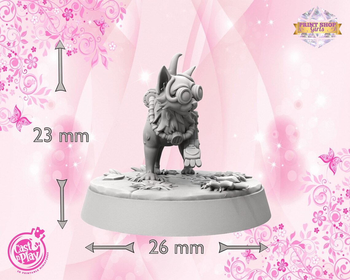 Inventive Cat Miniature | Cute Animal Figurine | Unique Fantasy Gift ...