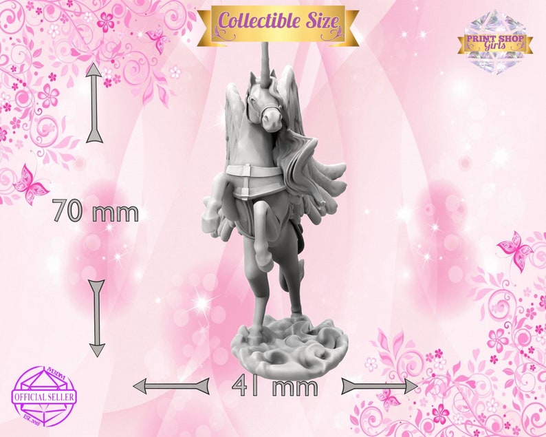 Alicorn Miniature | Fantasy Winged Unicorn Figurine | Special Animal ...