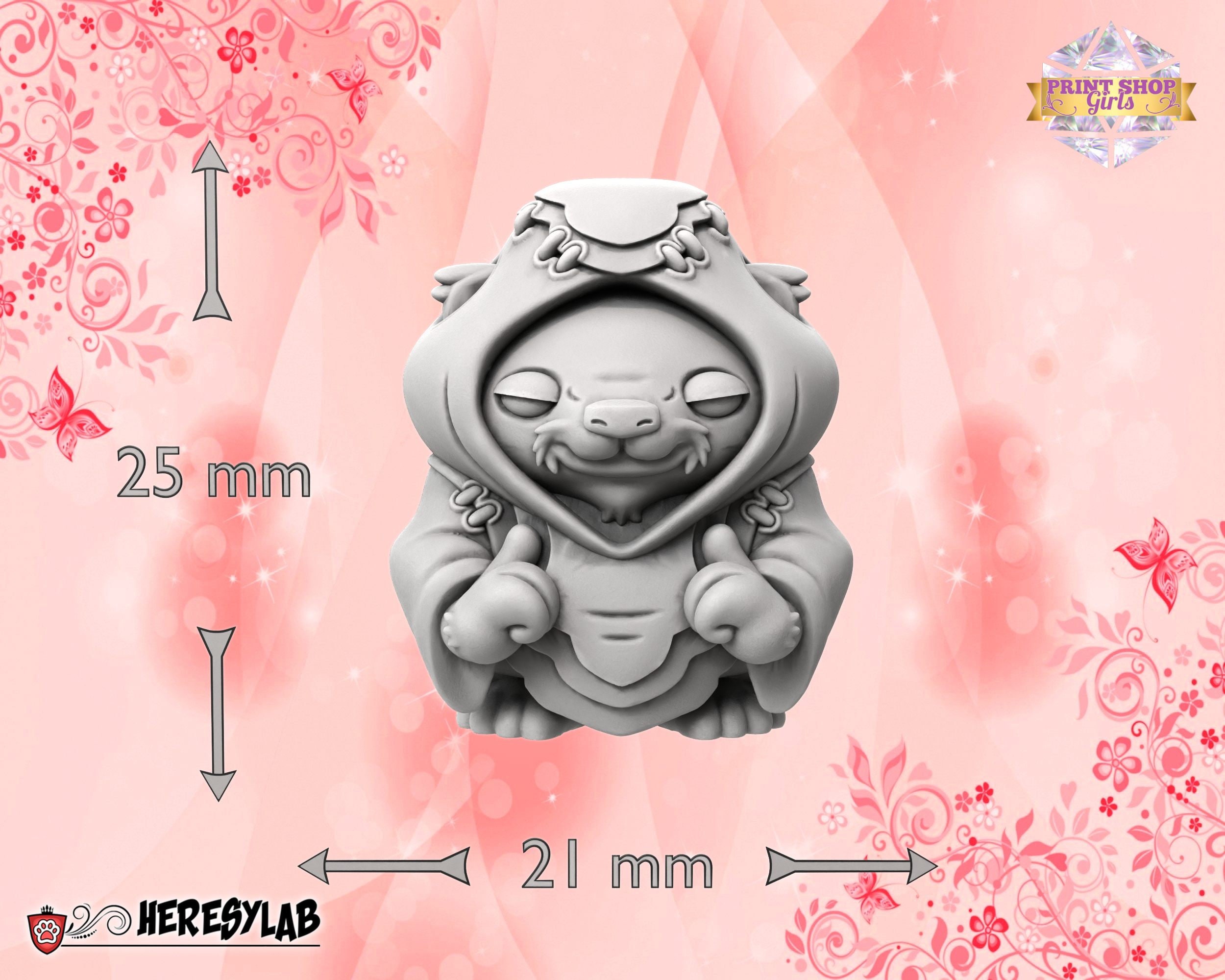 Panda Bear Priest Miniature | Cute Chibi Animal Adventurer Figure ...