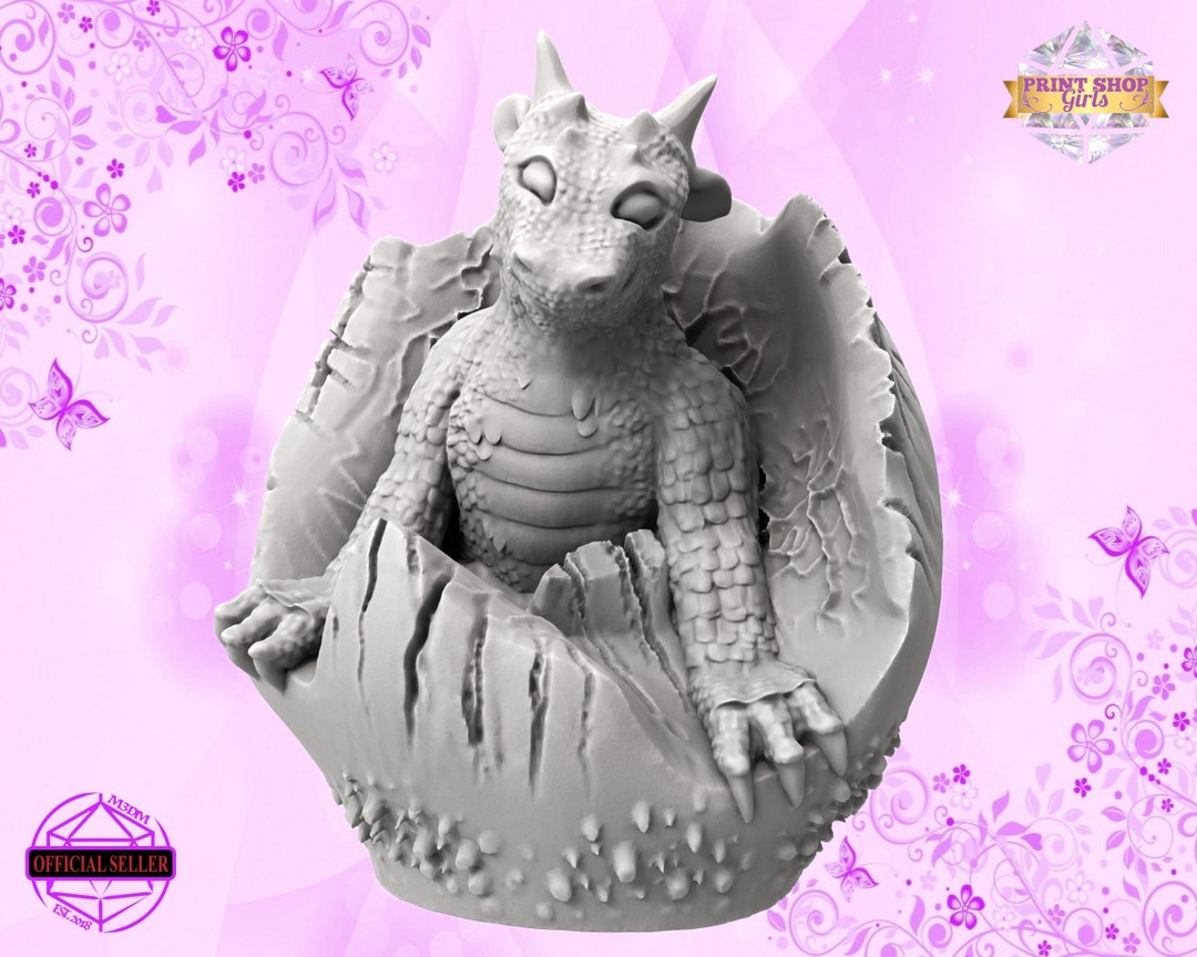 Baby Wyvern Miniature Cute Fantasy Animal Figure Special DIY Gift 3D ...