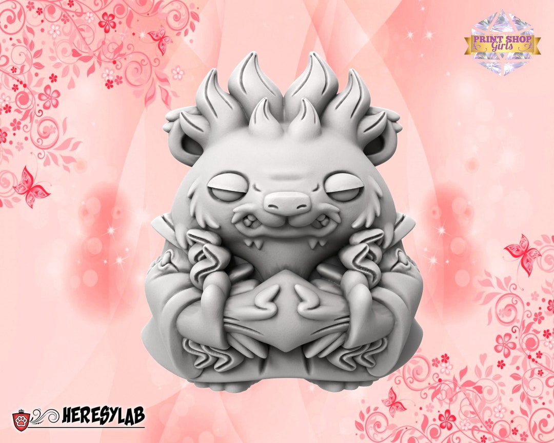 Panda Wizard Miniature | Cute Chibi Animal Adventurer Figure | Fantasy ...