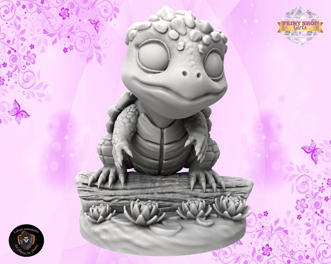 Small Turtle Miniature | Dragon Turtle | Fantasy Figurine | Special DIY ...